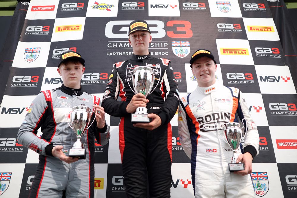 James Hedley, Matthew Rees and Callum Voisin were the top-three ...