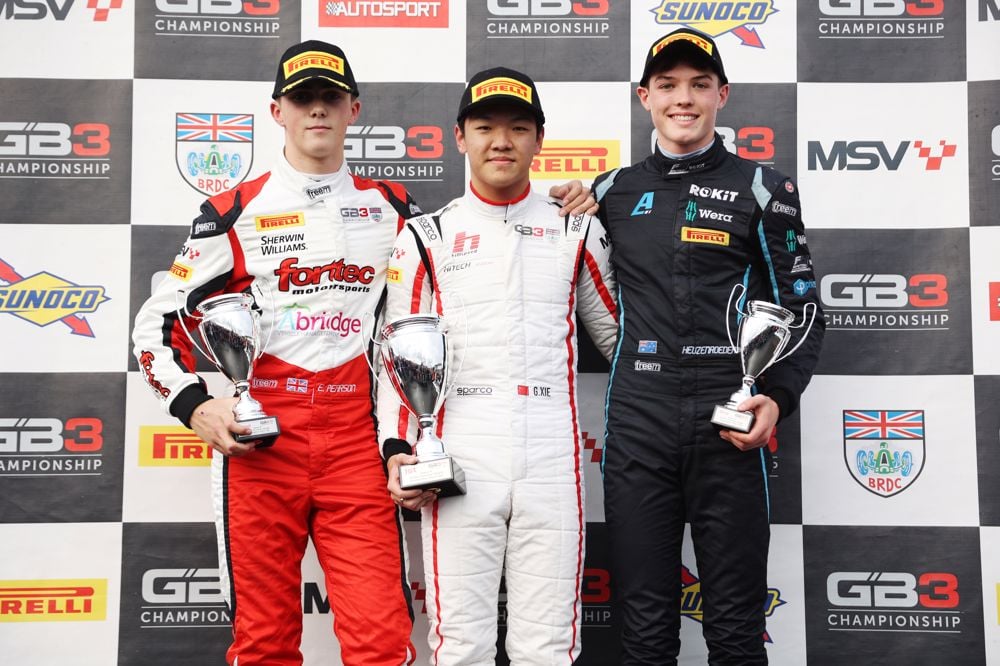 Gerrard Xie, Edward Pearson and Patrick Heuzenroeder were the top-three ...