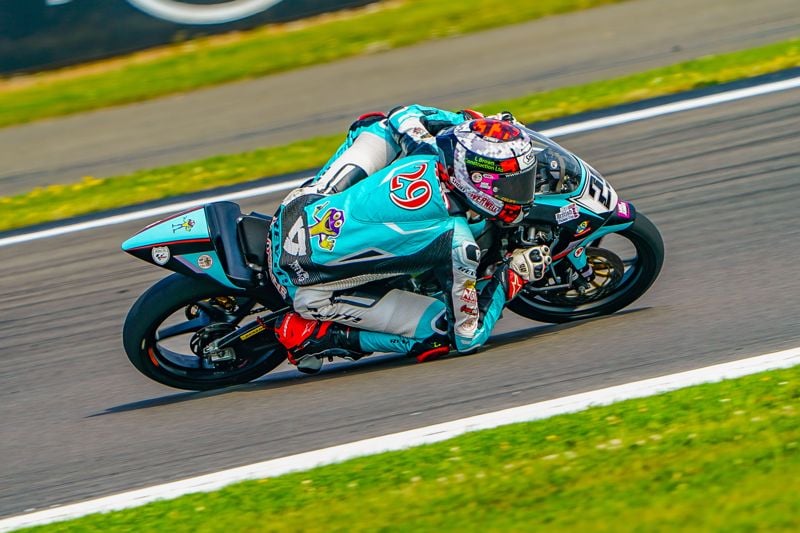 Lucas Brown drew first blood as the R&G British Talent Cup pack hit the ...