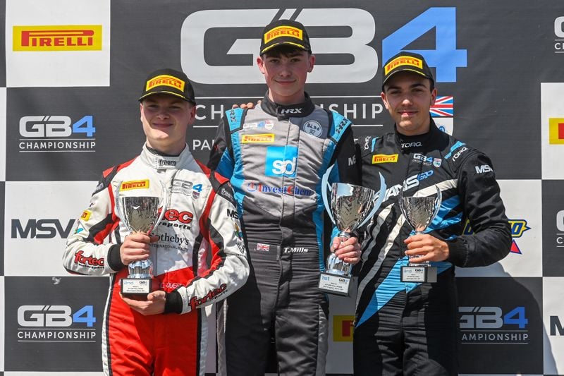 Tom Mills, Colin Queen and Cooper Webster were the top-three drivers in ...